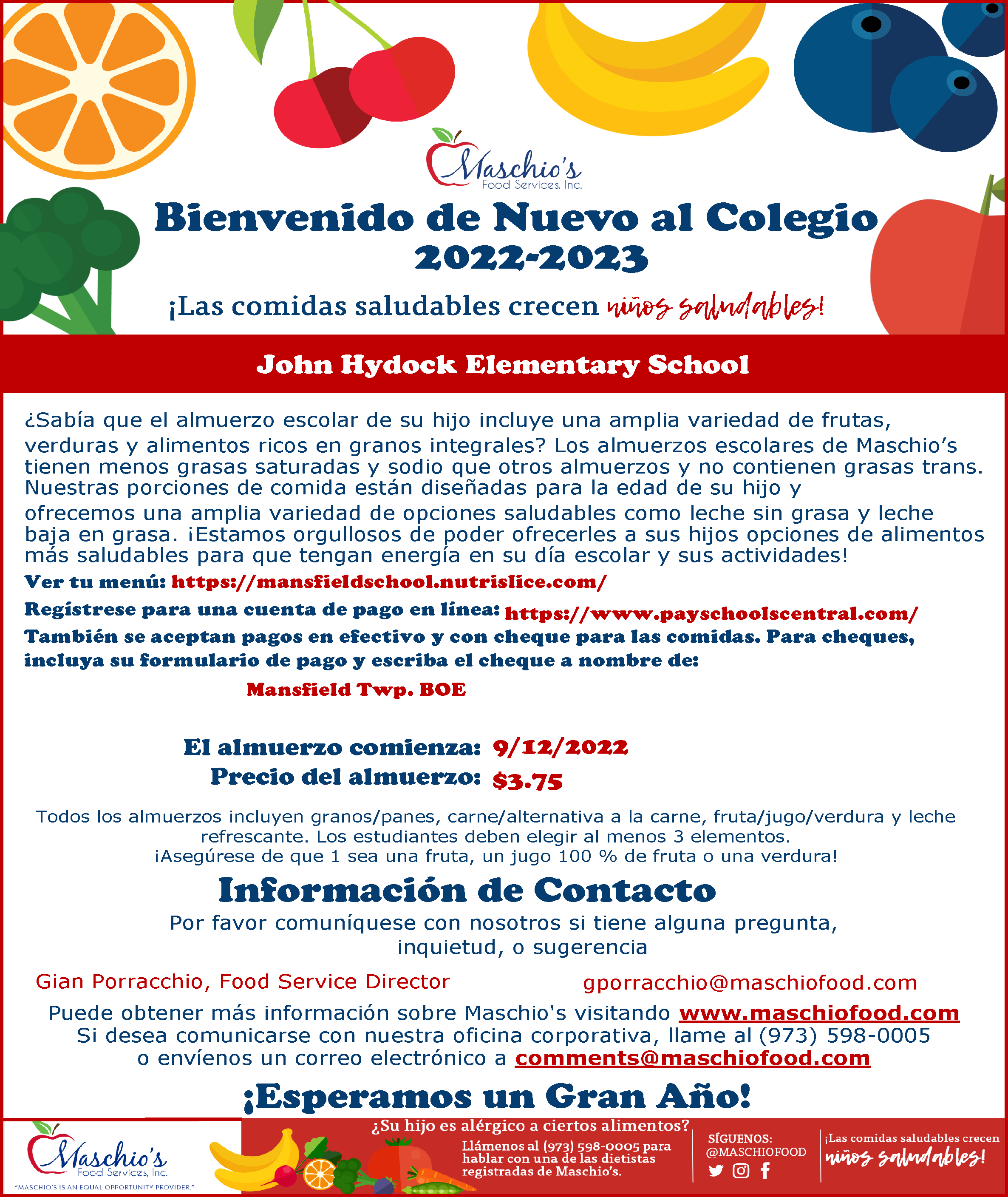 John Hydock Elementary - Maschio's Food Services